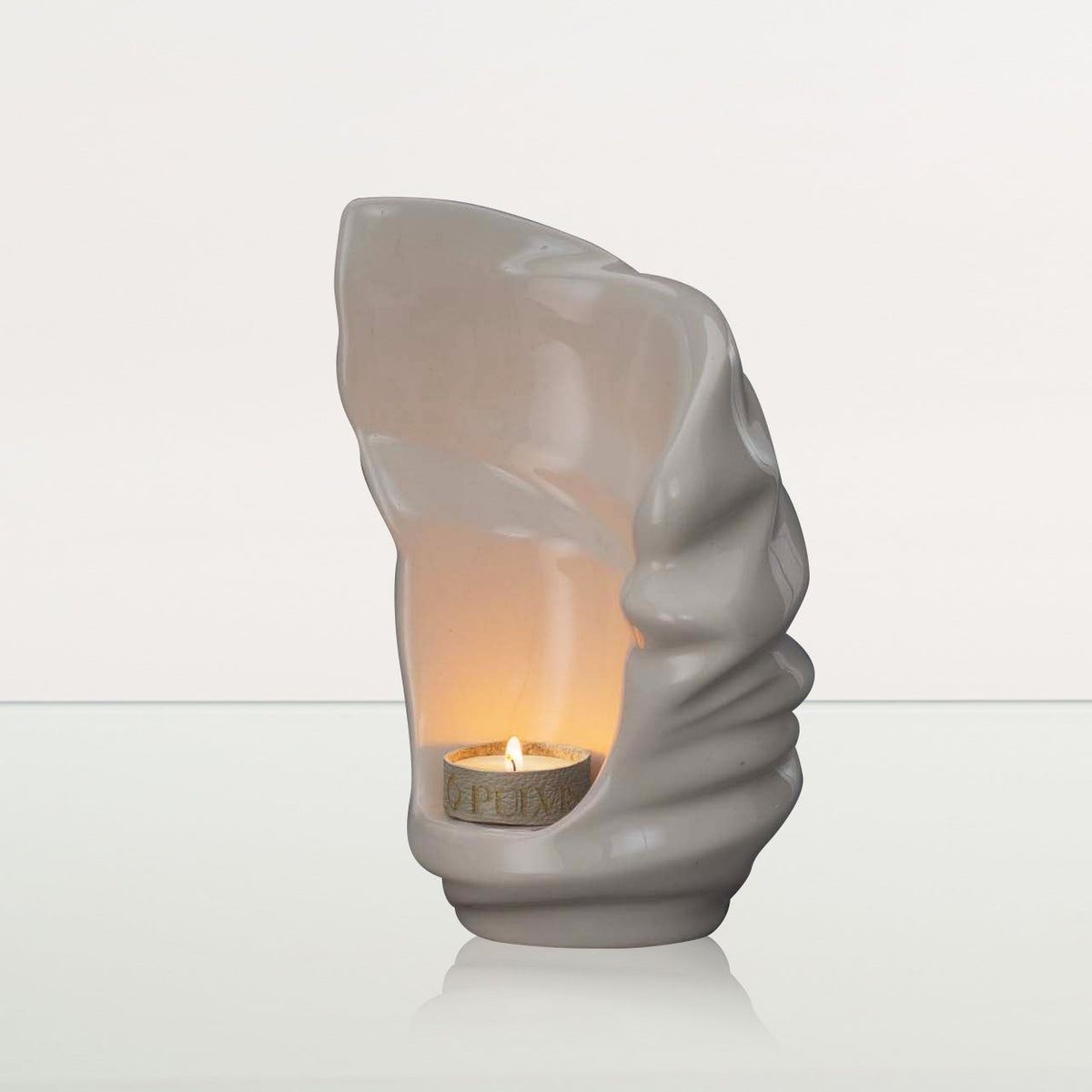 Handmade Cremation Keepsake Urn "Light" - Small Urn | Off-white | Cera