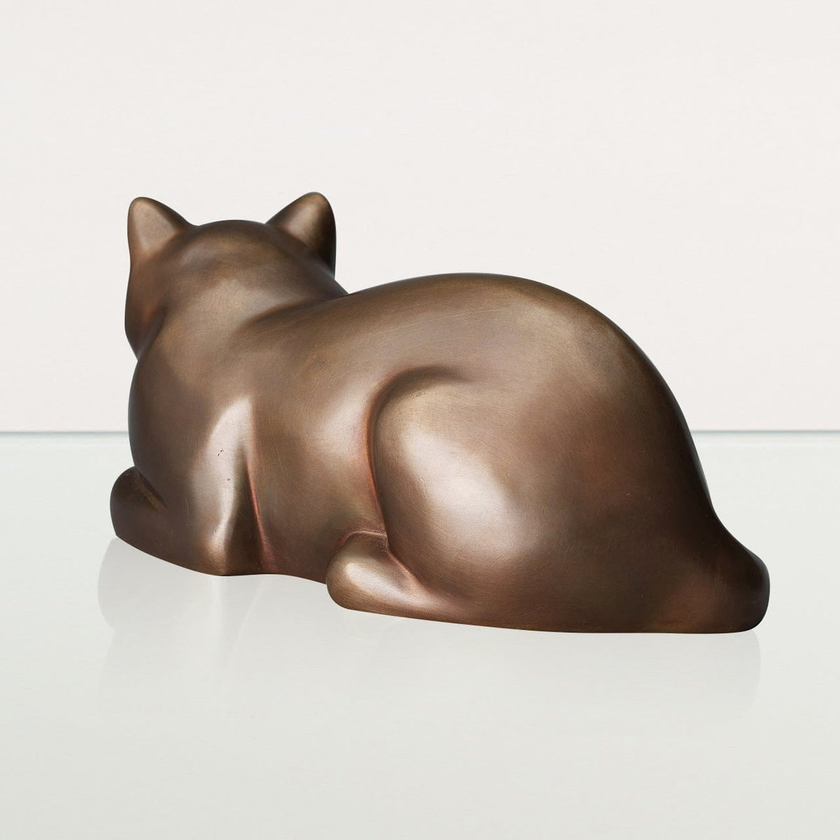 Cast Bronze Cat Urn "At Rest" | Premium Quality Bronze | Cat Urn
