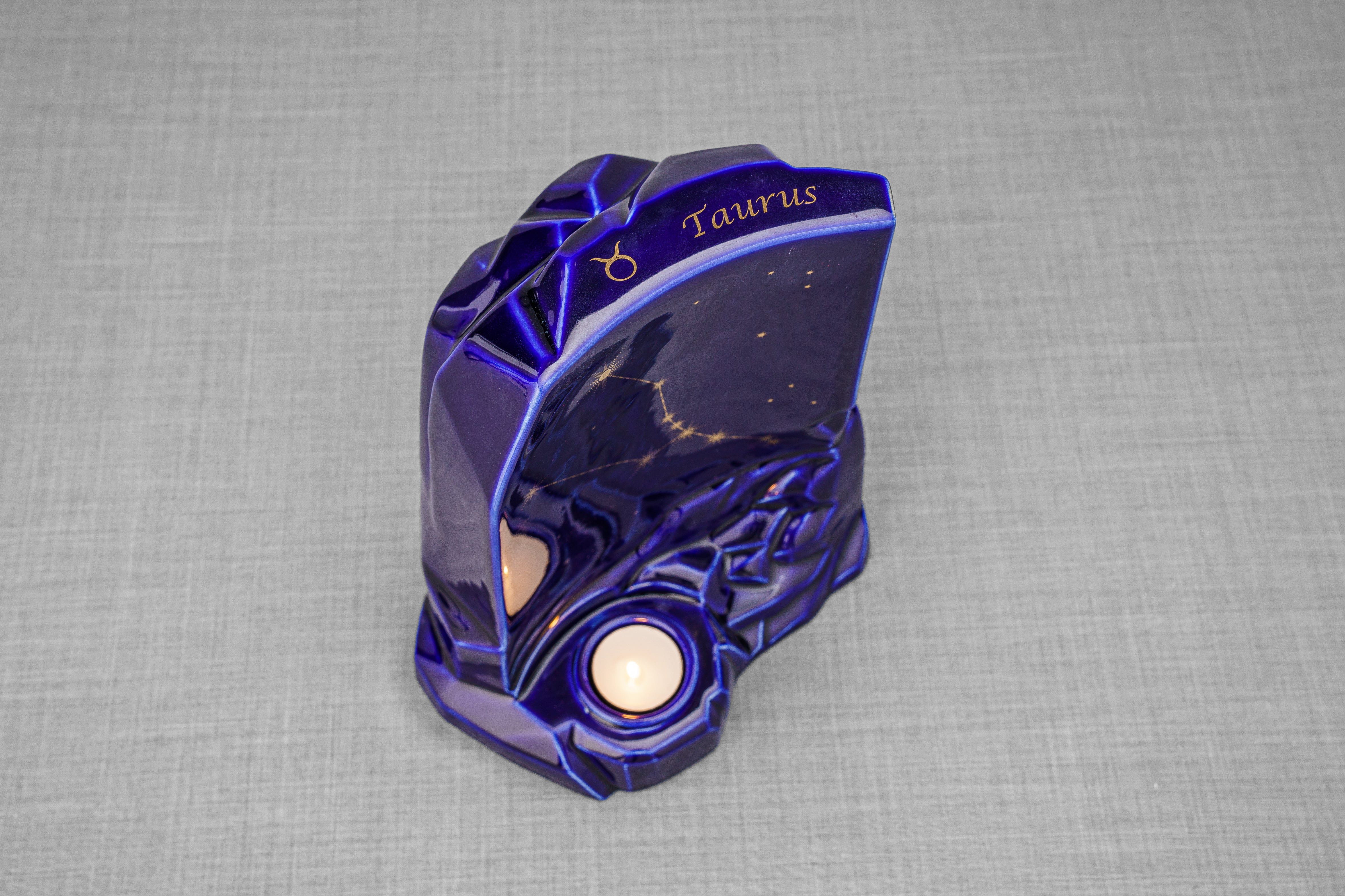 Zodiac Urn - Handmade Cremation Memorial by Pulvis Art Urns