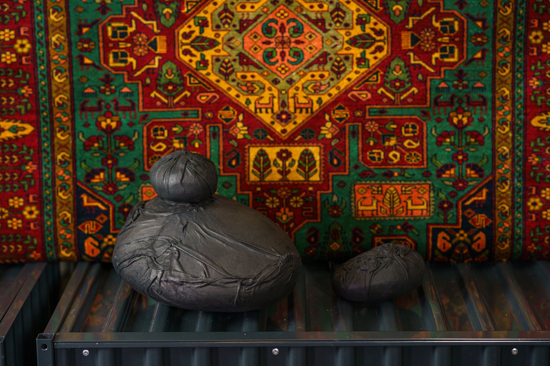 Leather Cremation Urn for Ashes "Stone" - Exclusive Edition